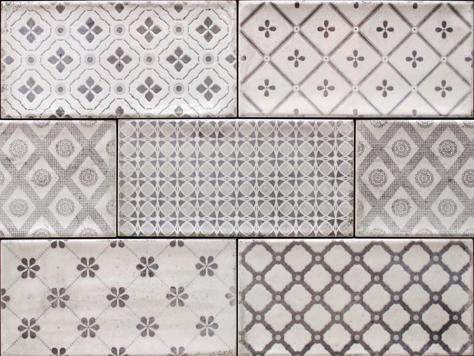 Buy 20cm x 10cm Vita Nebbia Decor Mix Brillo 10x20 Tile Online Today