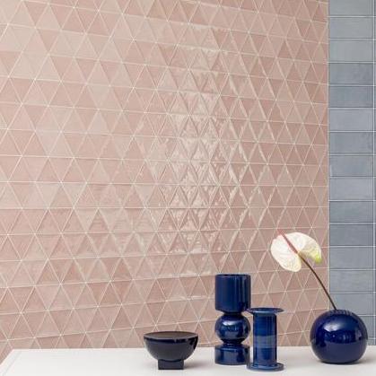 Buy 11.4cm x 13.2cm 3Lati Rosa Lucido Tile Online Today