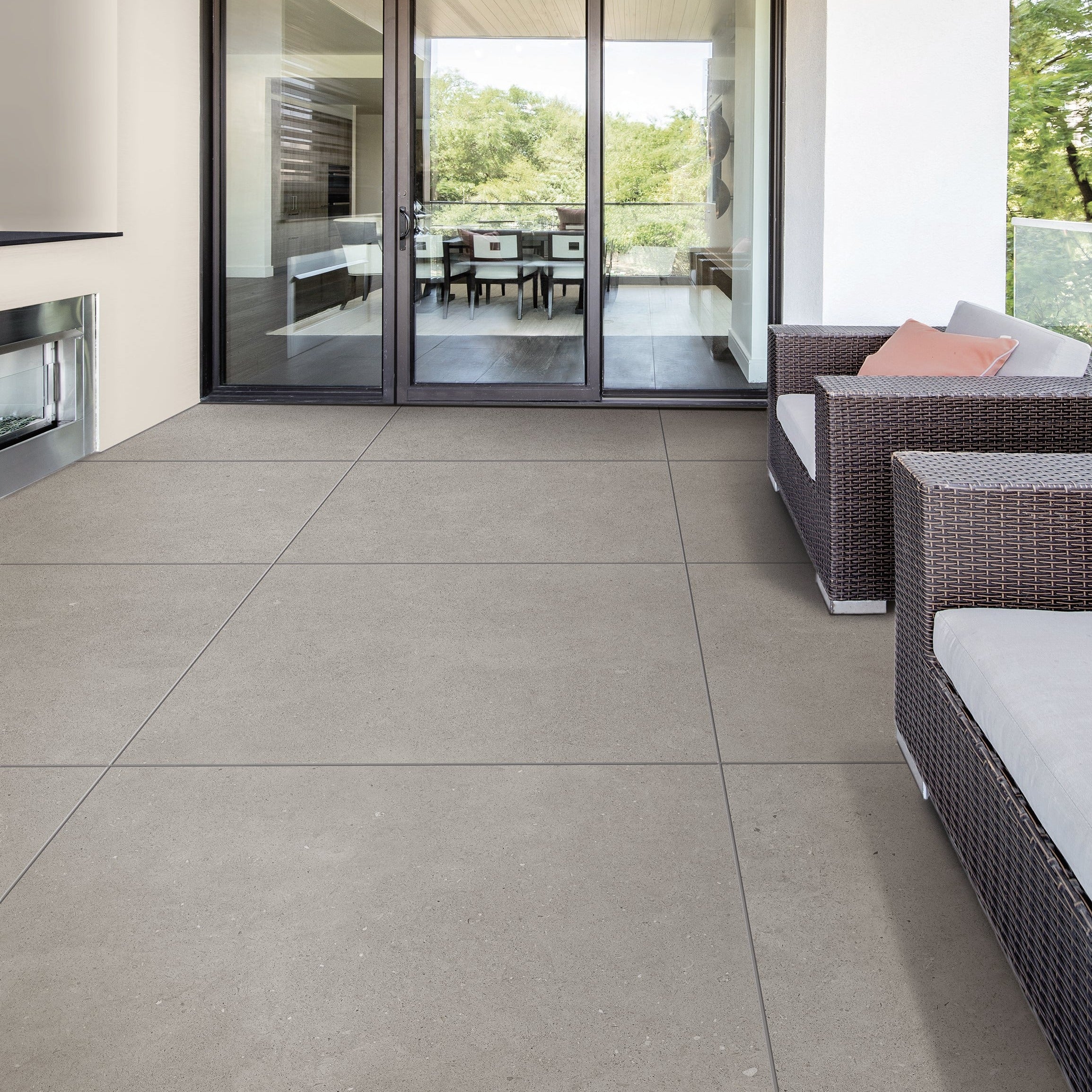 Buy 90cm x 90cm Lagom Smoke Ultra Matt 2cm Outdoor Paving - 90x90 Tile ...