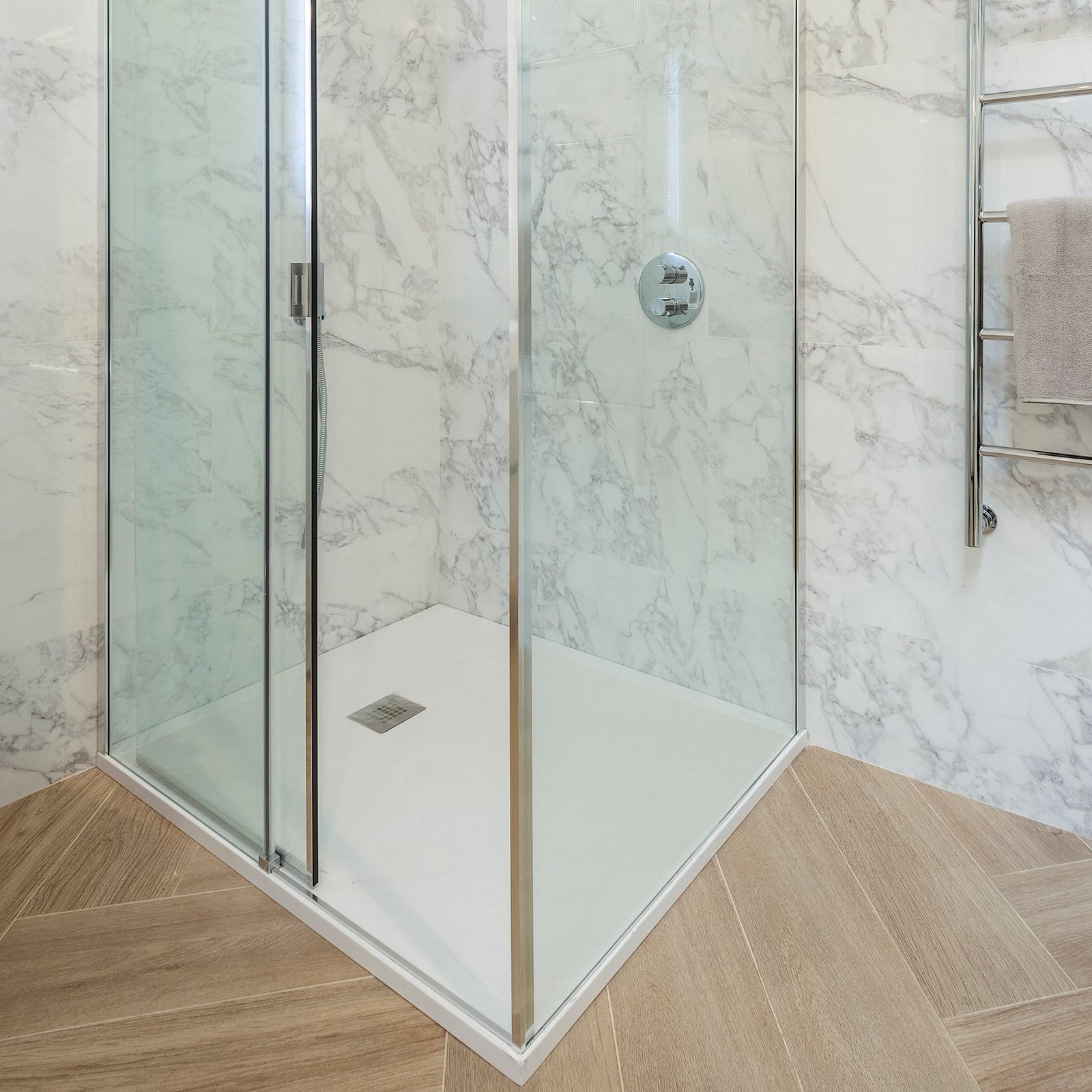 Buy MINERAL STONE Shower Tray 120x90cm - White Shower Trays Online Today