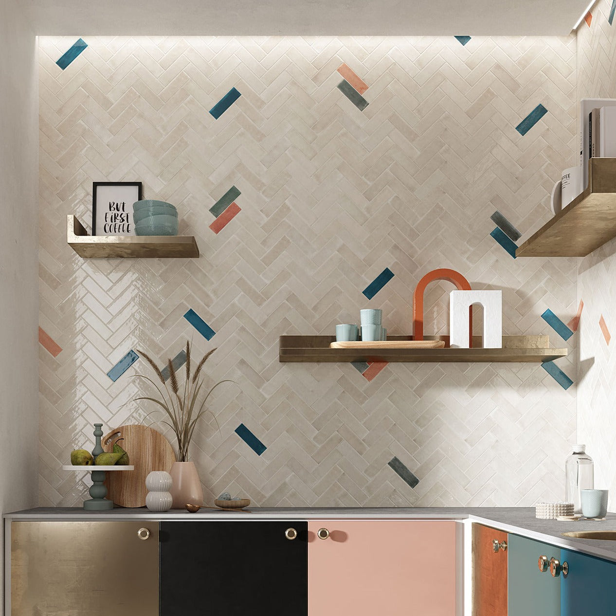 Buy 16cm x 5.2cm Tbrick Seashell Glossy 5.2x16 Tile Online Today